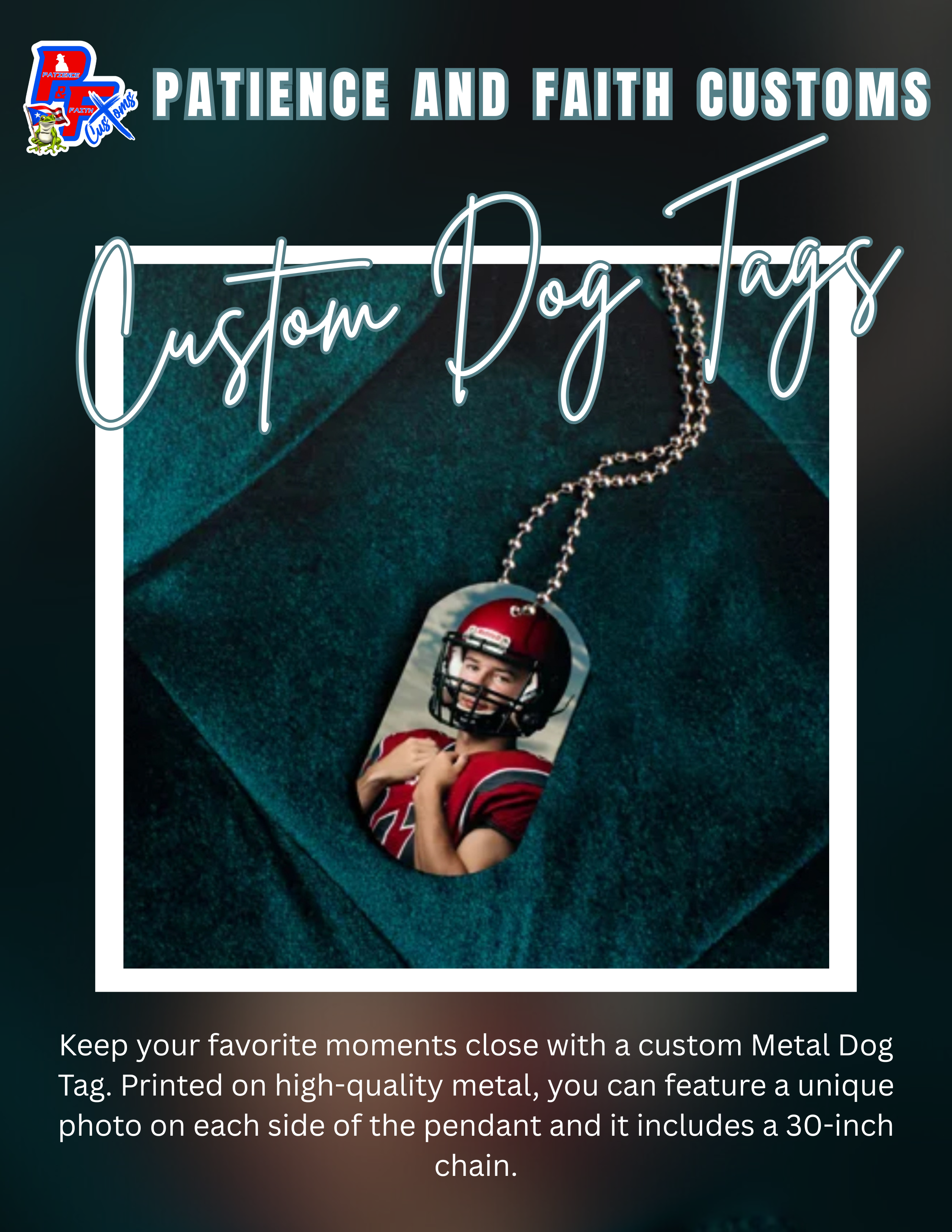 custom dog tags – Patience and Faith Customs